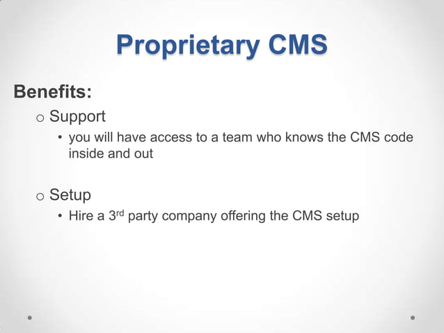 08.m3 cms cms-proprietary&open-src | PPT