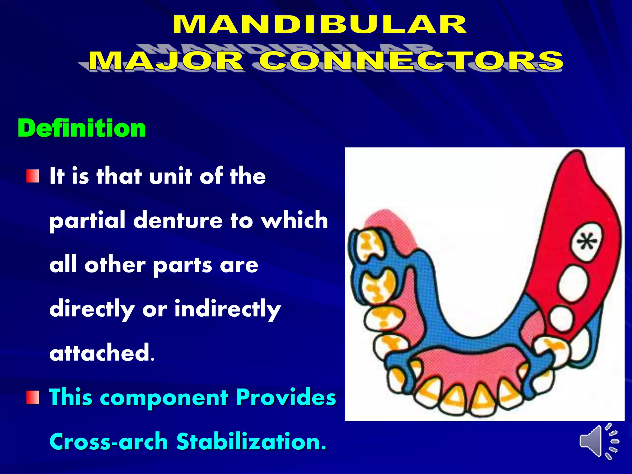 Mandibular major connectors and minor connectors | PPT