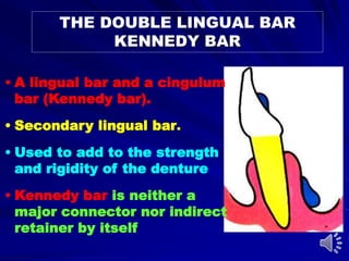 Mandibular major connectors and minor connectors | PPT