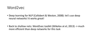 Tomáš Mikolov - Distributed Representations for NLP | PPTX