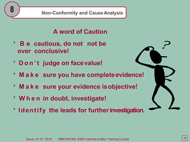 Non-conformity, RCA & reporting an audit | PPTX