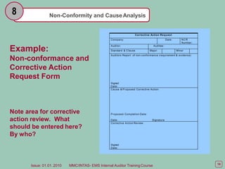 Non-conformity, RCA & reporting an audit | PPTX