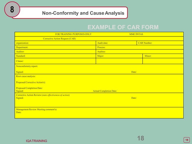Non-conformity, RCA & reporting an audit | PPTX