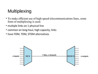08 multiplexing | PPT | Digital Audio | Computer Software and Applications