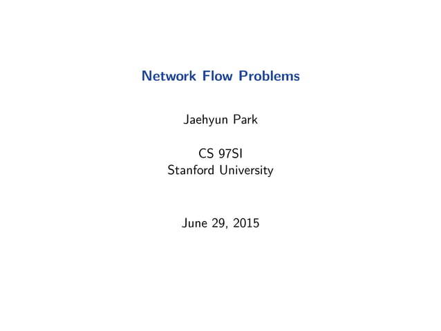 08-network-flow-problems that are usefull in Oops | PDF | Computer Networking | Computing