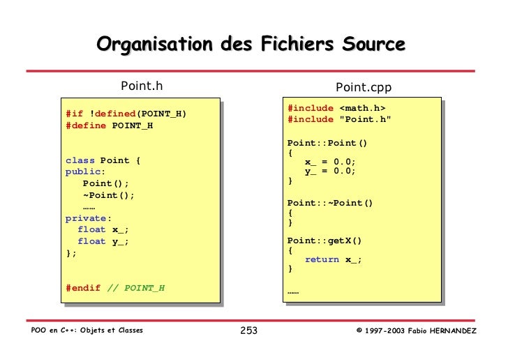 Partie 8 Objets Et Classes — Programmation Orientée Objet En C