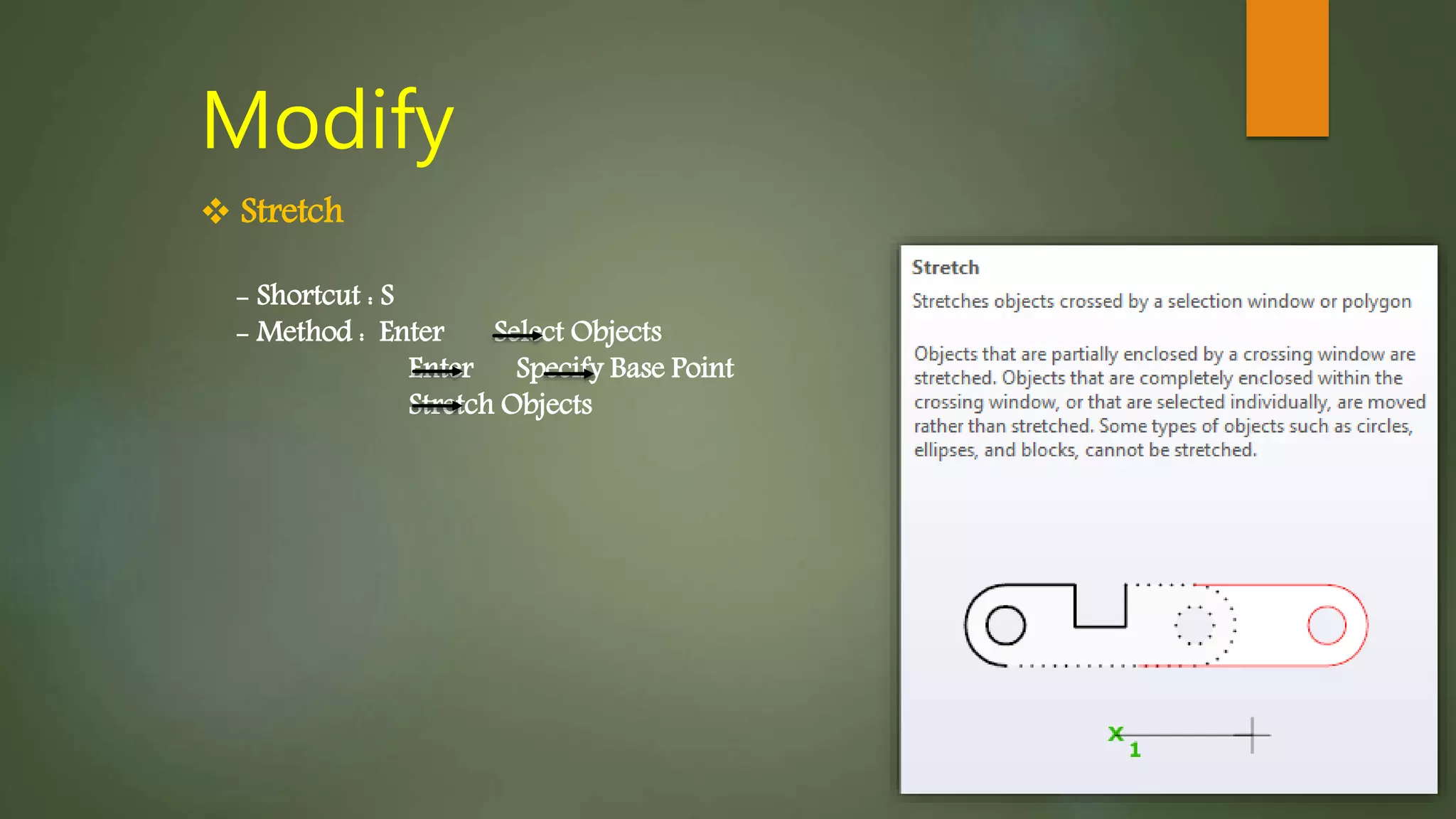 Intro to AutoCAD 2016 2D | 08 - panels (modify) | PPTX