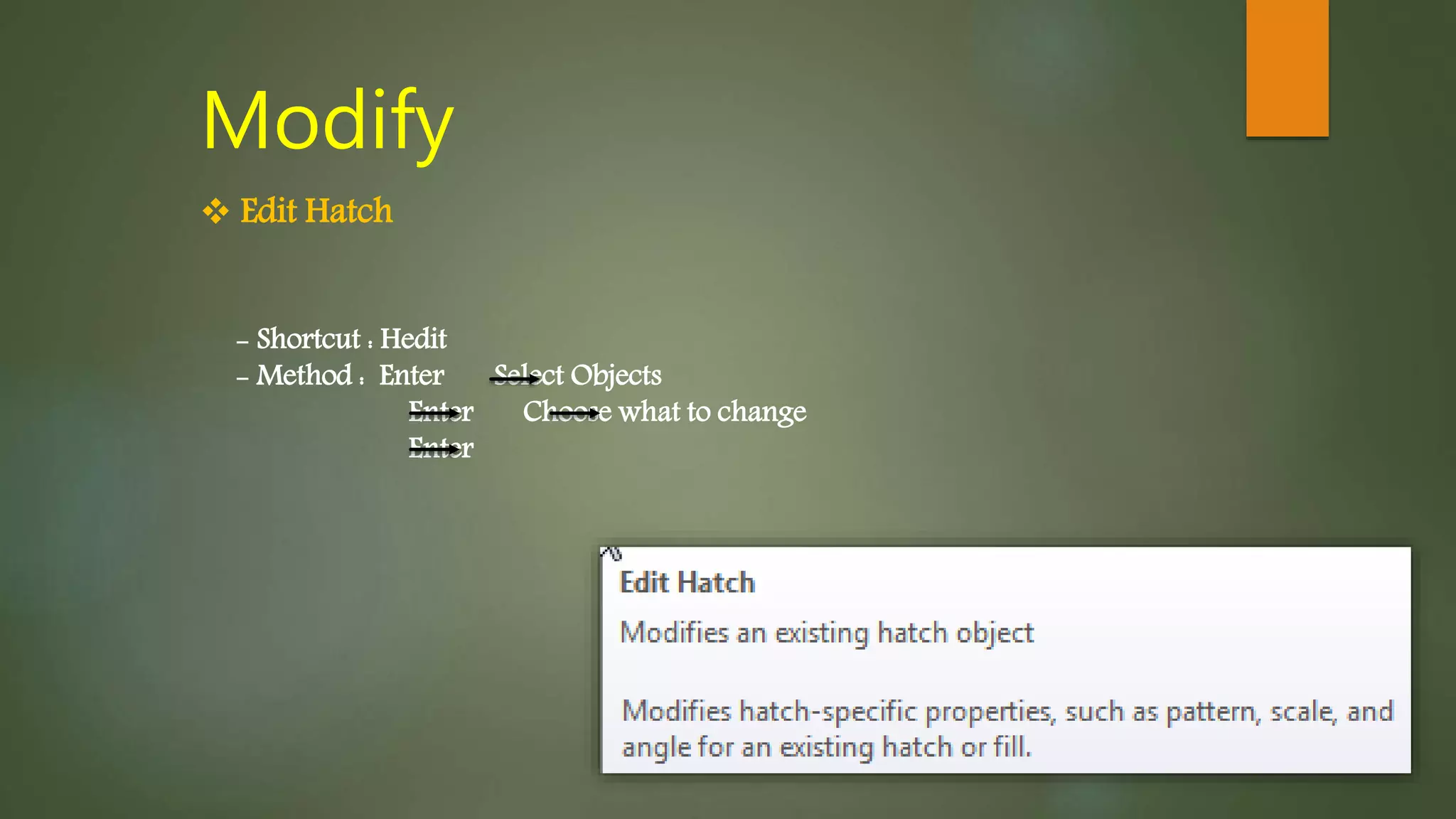 Intro to AutoCAD 2016 2D | 08 - panels (modify) | PPTX
