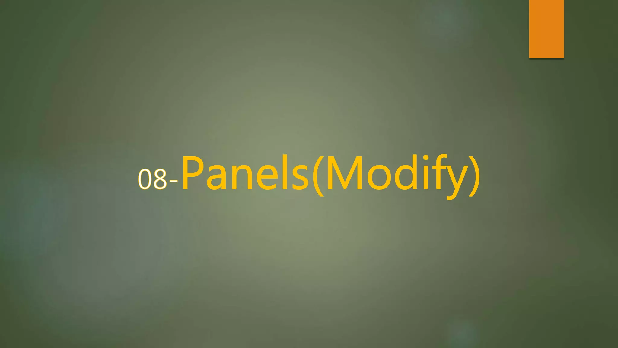 Intro to AutoCAD 2016 2D | 08 - panels (modify) | PPTX