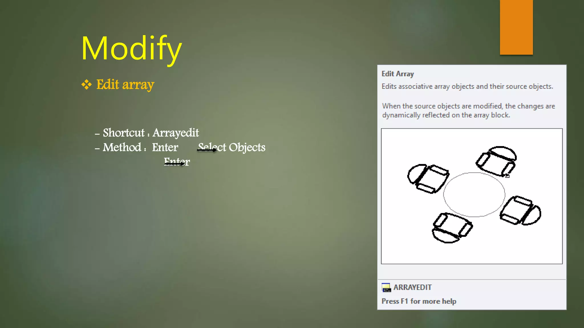 Intro to AutoCAD 2016 2D | 08 - panels (modify) | PPTX