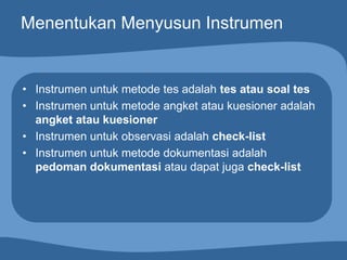 penyusunan instrumen | PDF