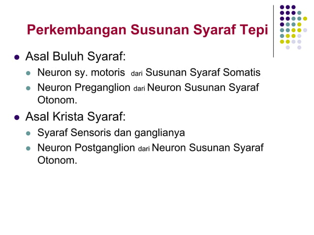 perkembangan-sistem-syaraf | PDF