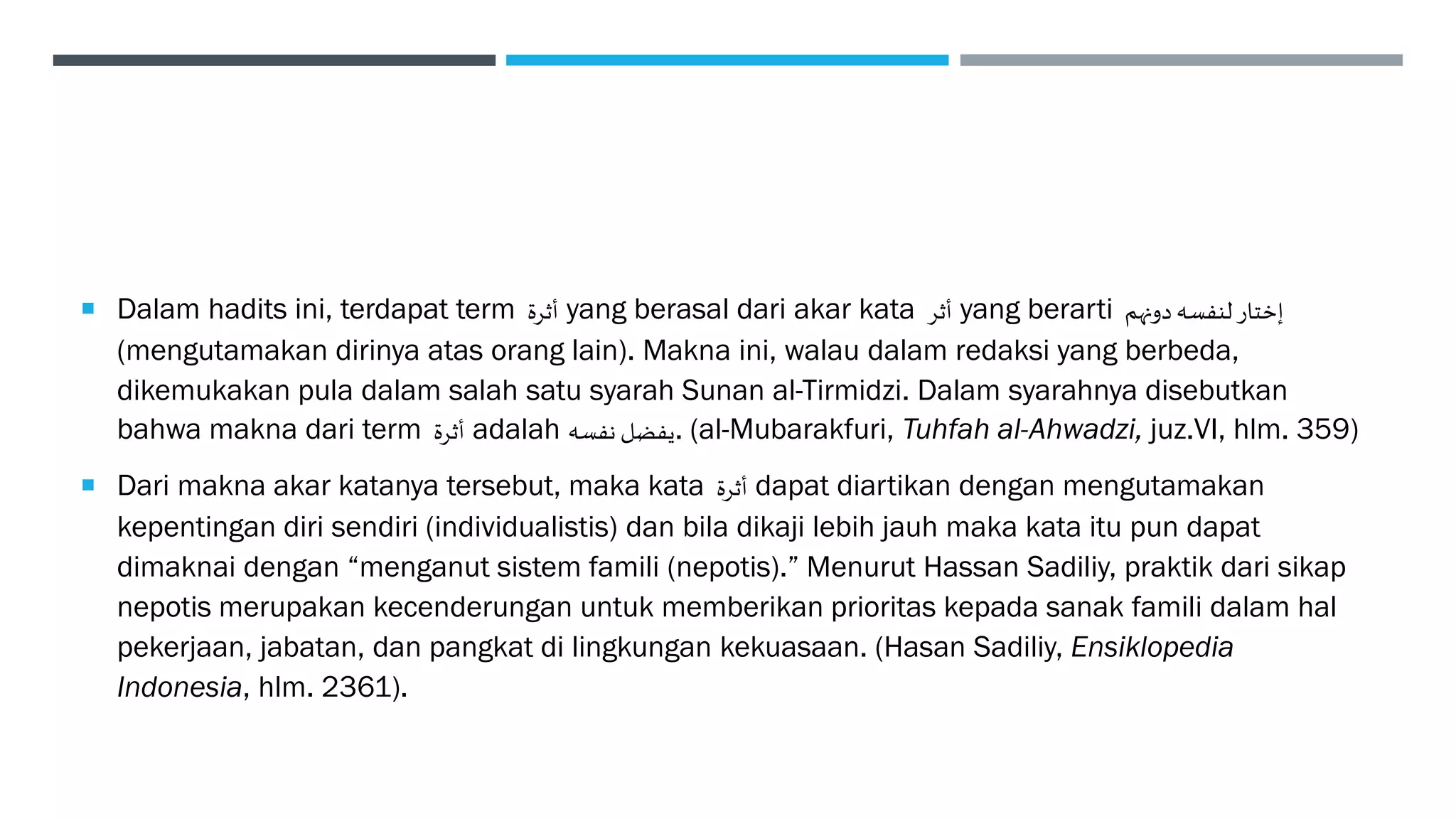 Politik Dinasti Menurut Hadits Nabi | PPT