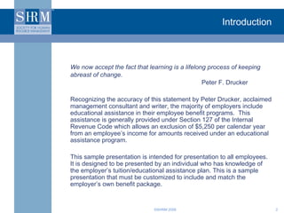 Educational Assistance final presentation | PPT