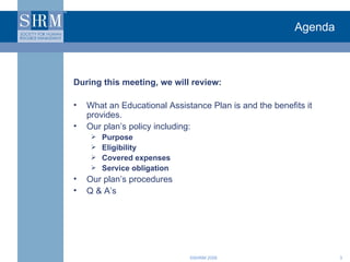 Educational Assistance final presentation | PPT