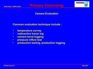 Comprehensive Guide to Primary Cementing in Well Completion | PPT