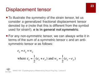 UCSD NANO106 - 08 - Principal Directions and Representation Quadrics | PDF