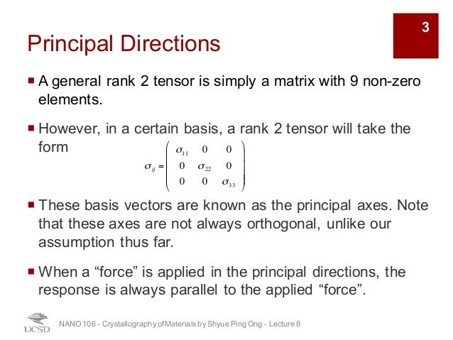 UCSD NANO106 - 08 - Principal Directions and Representation Quadrics