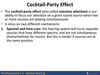 Psychoacoustics 4 – Spatial Hearing | PDF