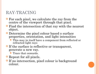 GRPHICS08 - Raytracing and Radiosity | PPT