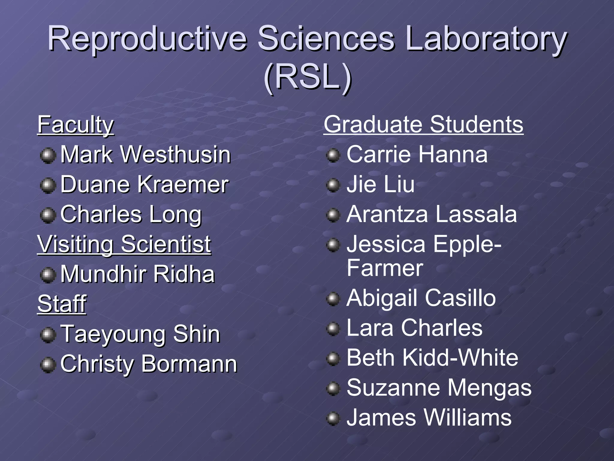08 Reproductive Sciences Ppt