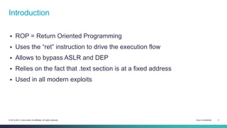 08 - Return Oriented Programming, the chosen one | PPT