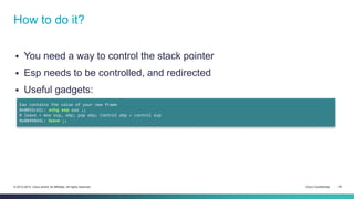 08 - Return Oriented Programming, the chosen one | PPT