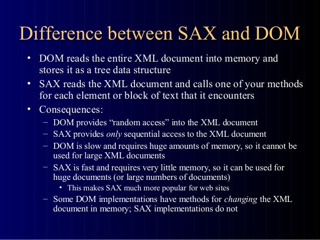 XML SAX PARSING XML SAX PARSING