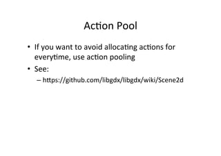 libGDX: Scene2D | PDF
