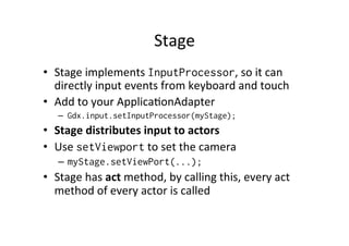 libGDX: Scene2D | PDF