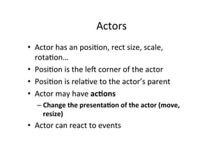 libGDX: Scene2D | PDF