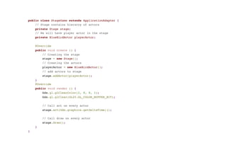 libGDX: Scene2D | PDF
