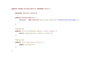 libGDX: Scene2D | PDF | Computer Animation | Computer Software and Applications