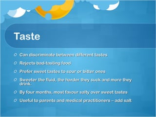 08 sensory development | PPT