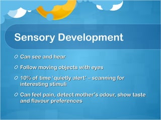 08 sensory development | PPT