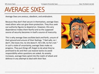 Sixes: The Need to be Safe | PPT