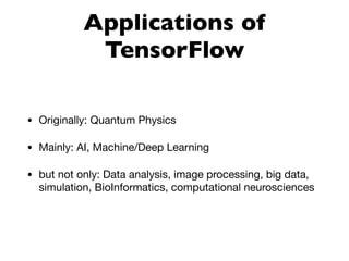Towards Machine Learning in Pharo with TensorFlow | PPT
