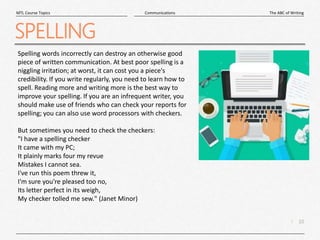 The ABC of Writing | PPT