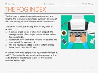 The ABC of Writing | PPT