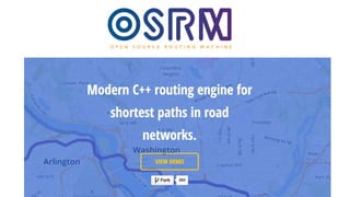 Wherecamp Navigation Conference 2015 - The state of the OSRM machine | PPT