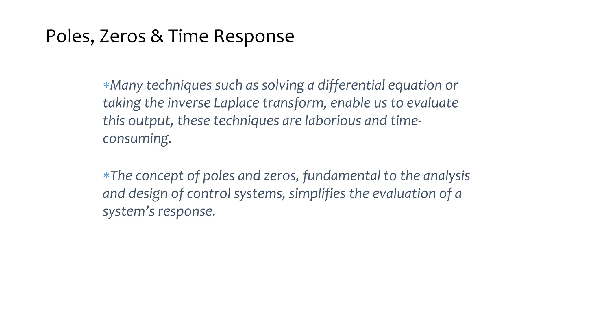 Time-Response Lecture | PPTX