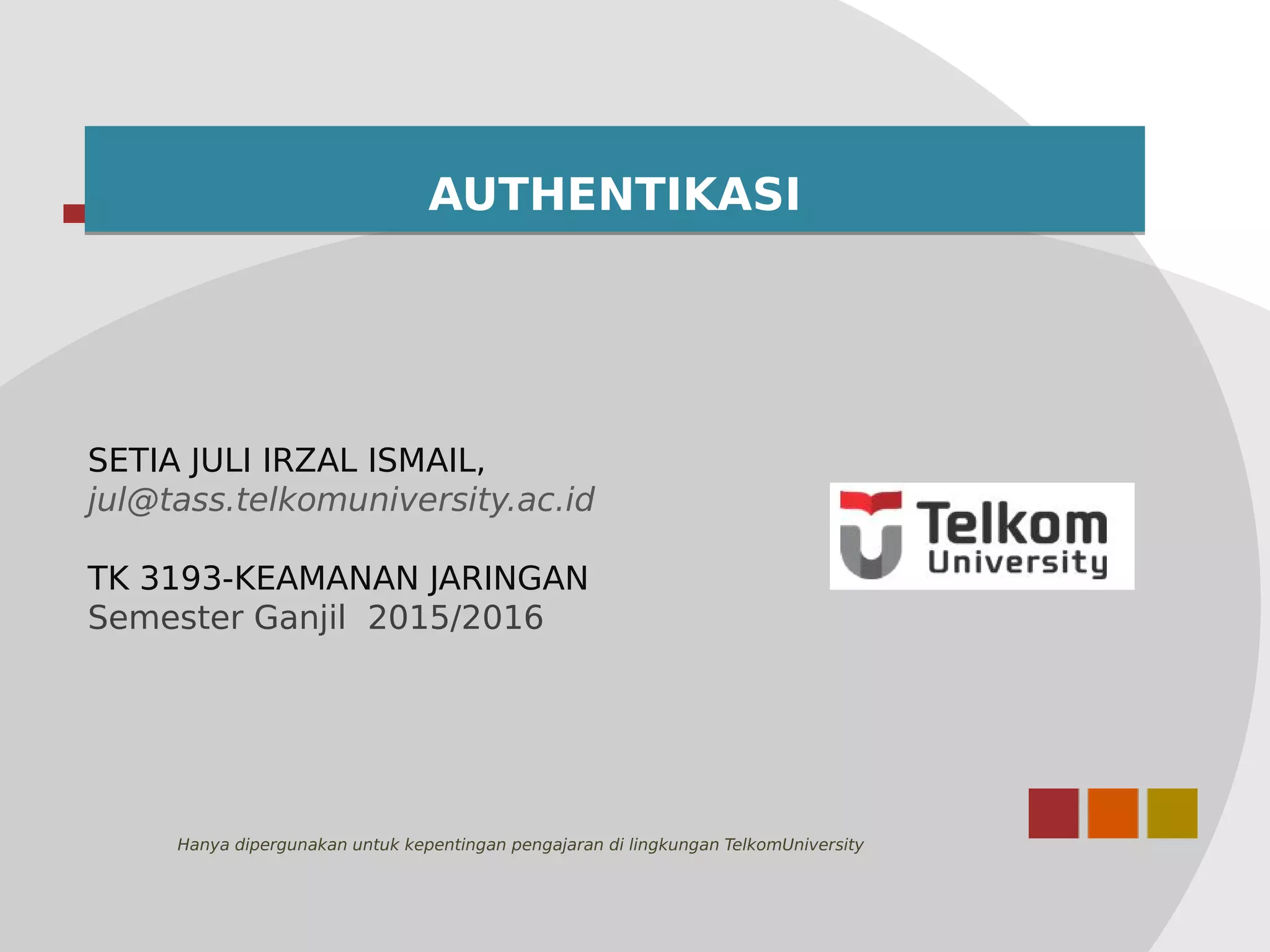 08 tk3193-authentikasi | PDF