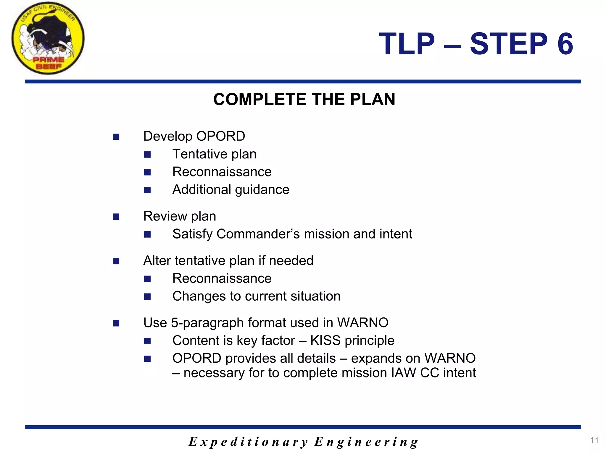 08 -- TLP and Convoy Planning (SFC2).ppt