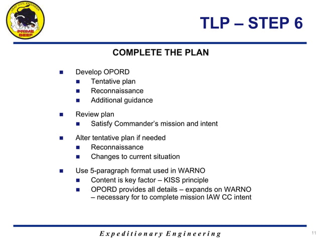08 -- TLP and Convoy Planning (SFC2).ppt | War and Conflicts