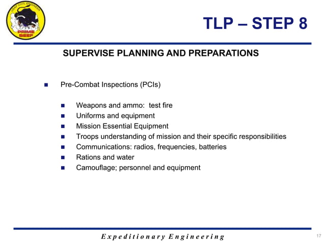 08 -- TLP and Convoy Planning (SFC2).ppt | War and Conflicts