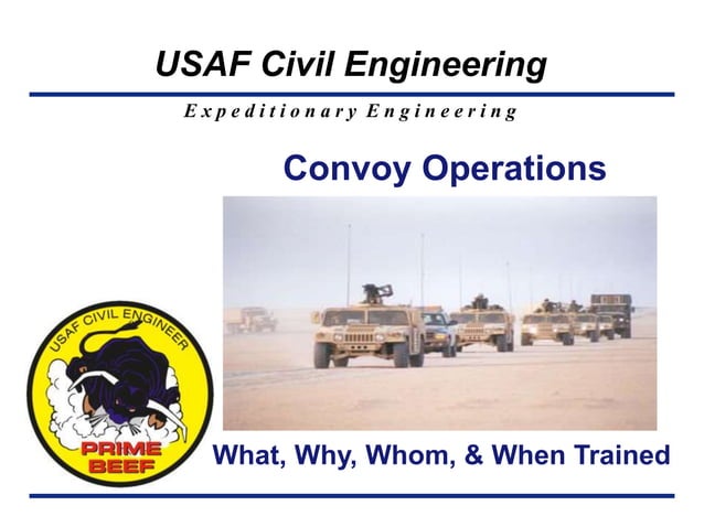 08 -- TLP and Convoy Planning (SFC2).ppt | War and Conflicts