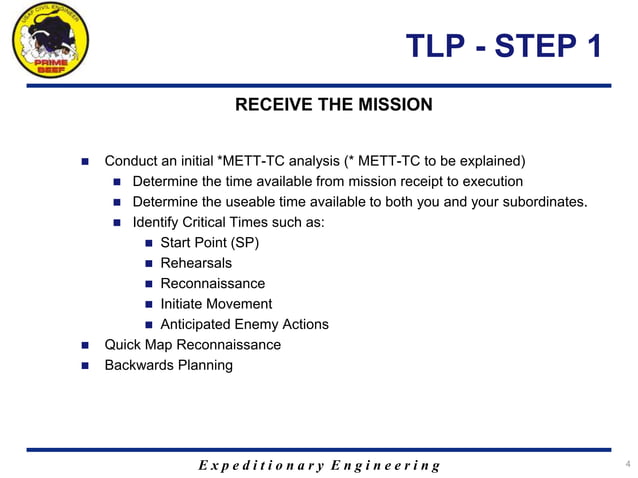 08 -- TLP and Convoy Planning (SFC2).ppt | War and Conflicts