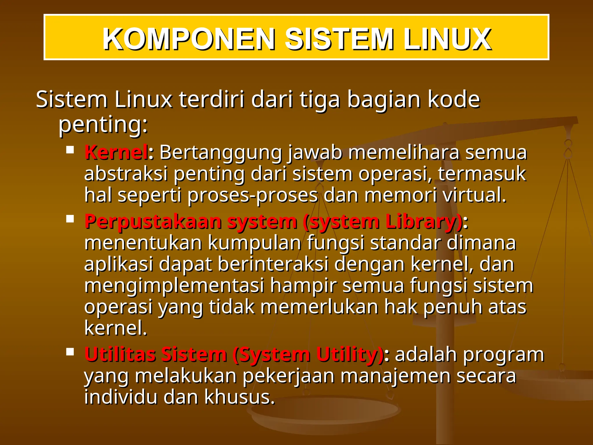 PPT TENTANG LINUX DAN BESERTA FUNGSINYA DAN SEJARAHNYA | PPT