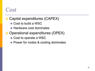 Introduction to Warehouse-Scale Computers | PPTX