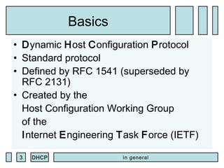 080 DHCP | PPT | Computer Networking | Computing